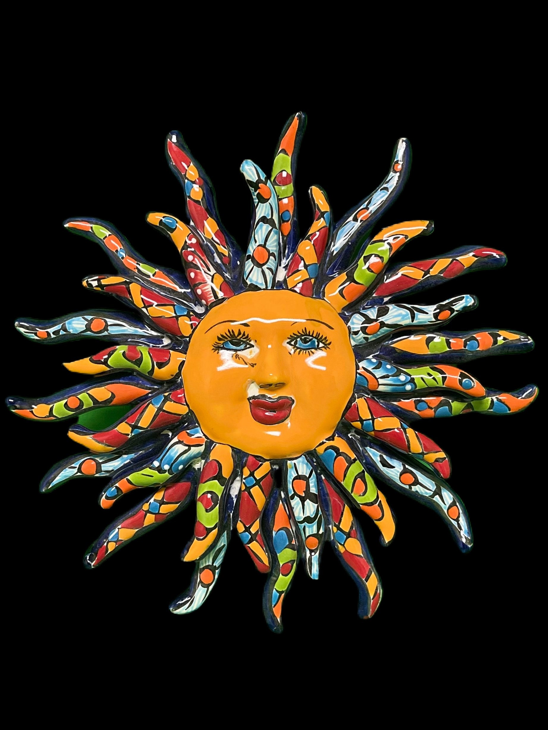 Crazy sun faces | El Rey Pottery